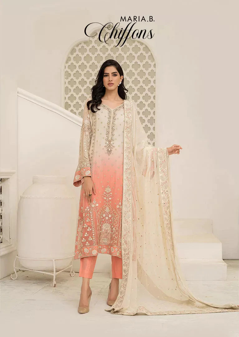 Luxury Stitched Chiffon Collection 2025 – Maria.B. Designs (PK)