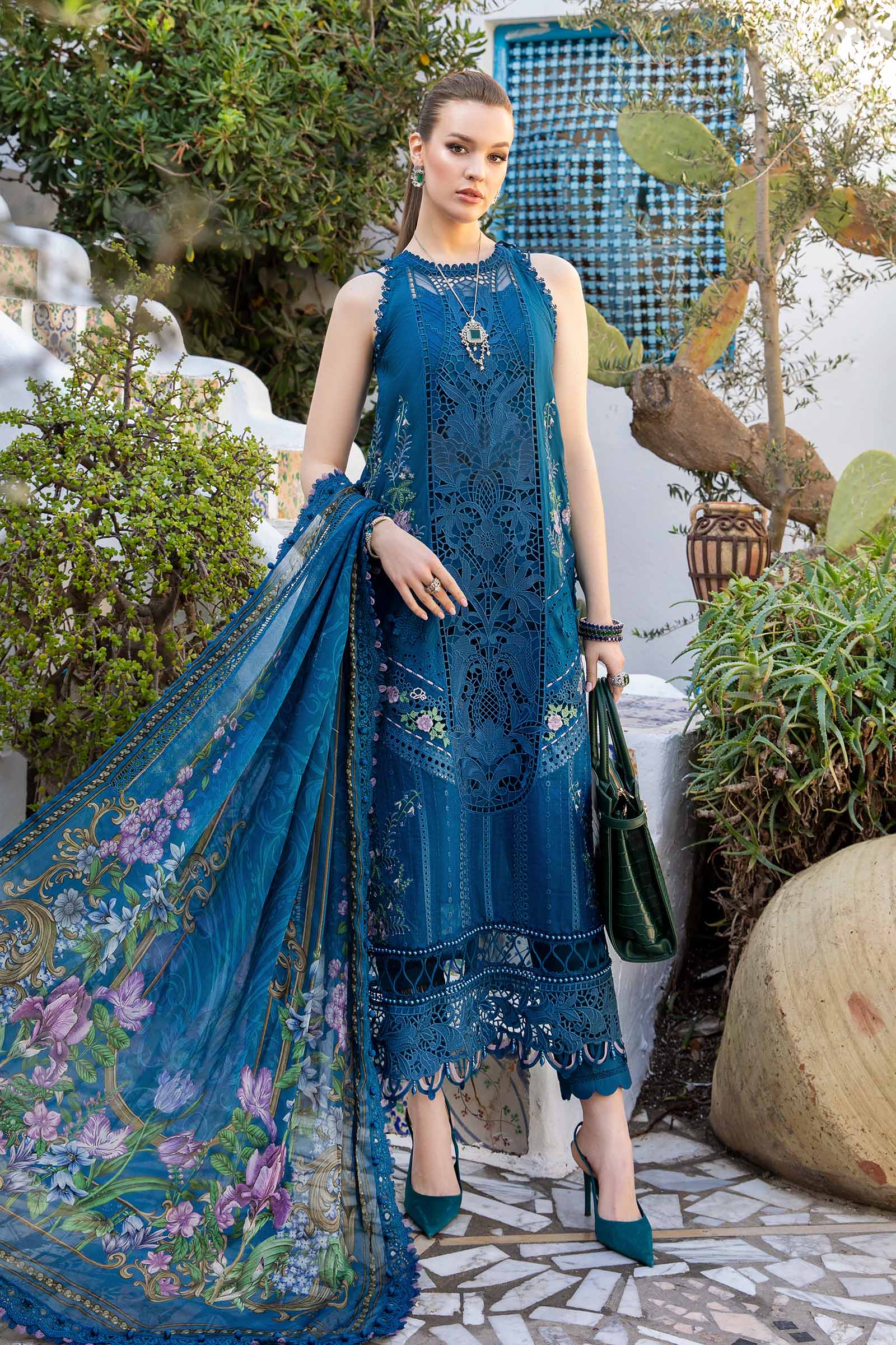 Unstitched Lawn | D-2415-A – Maria.B. Designs (PK)