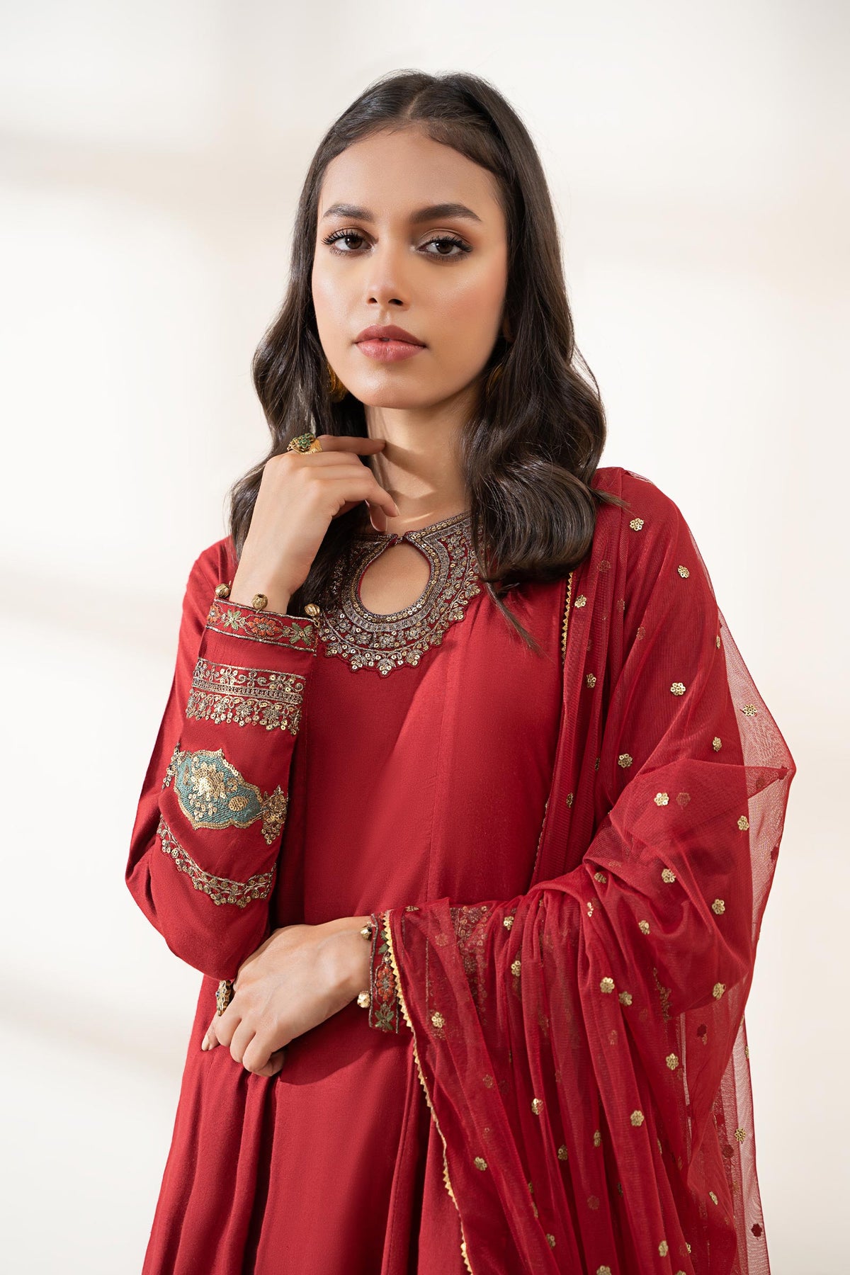Suit Maroon DW-W23-111 – Maria.B. Designs (PK)