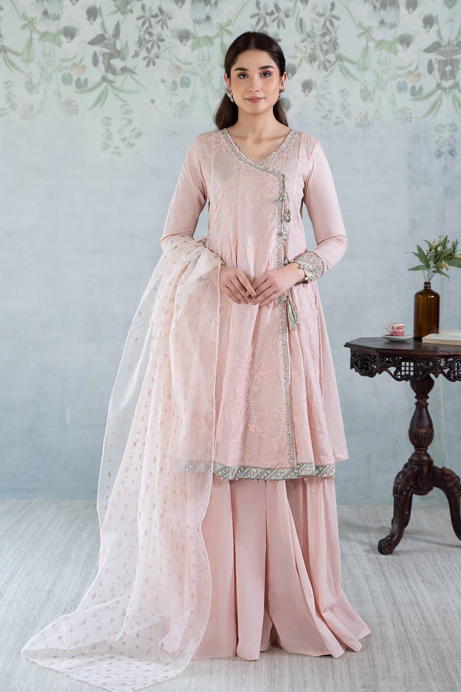 3 Piece Embroidered Net Suit – Maria.B. Designs (PK)