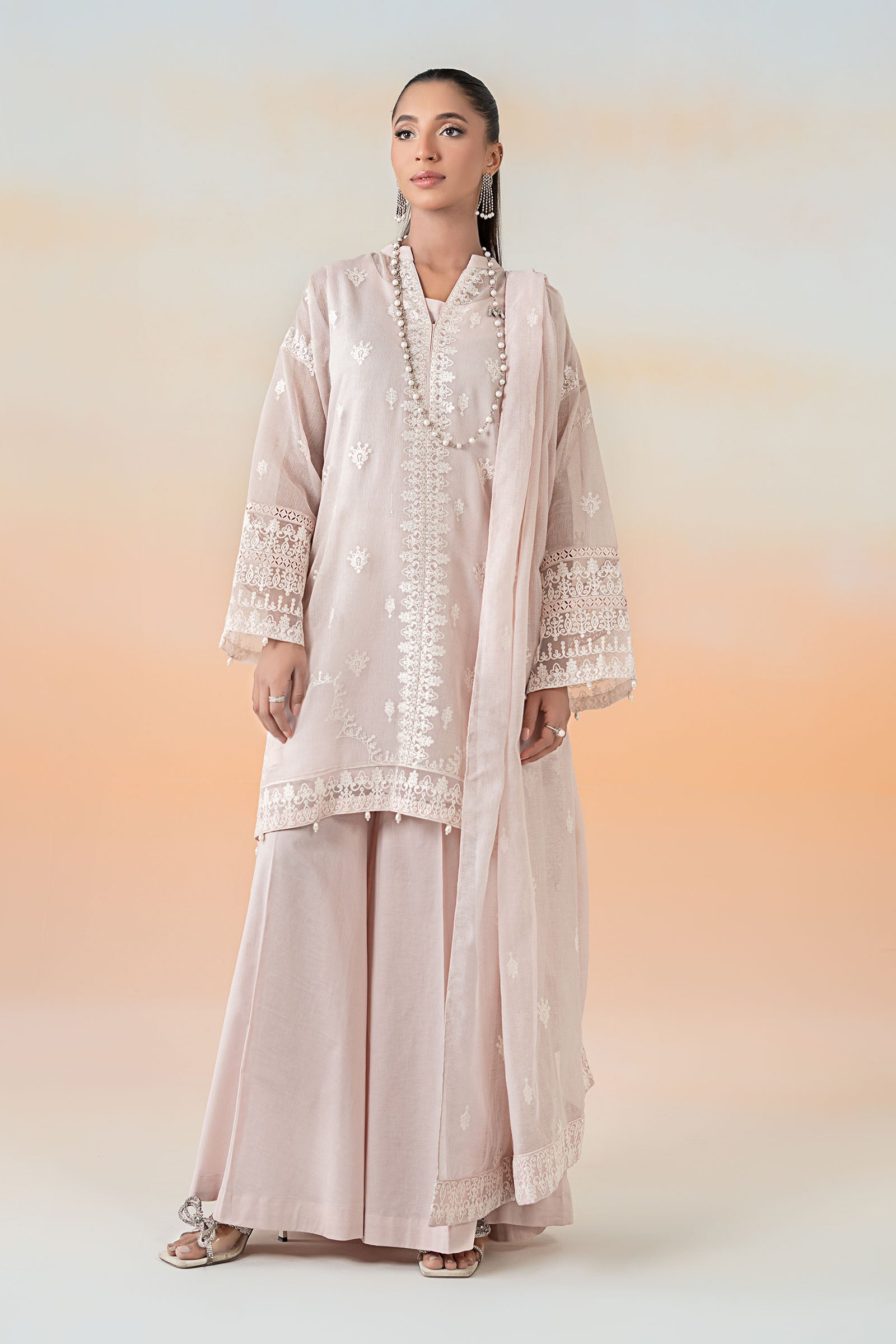3 Piece Embroidered Cotton Net Suit – Maria.B. Designs (PK)