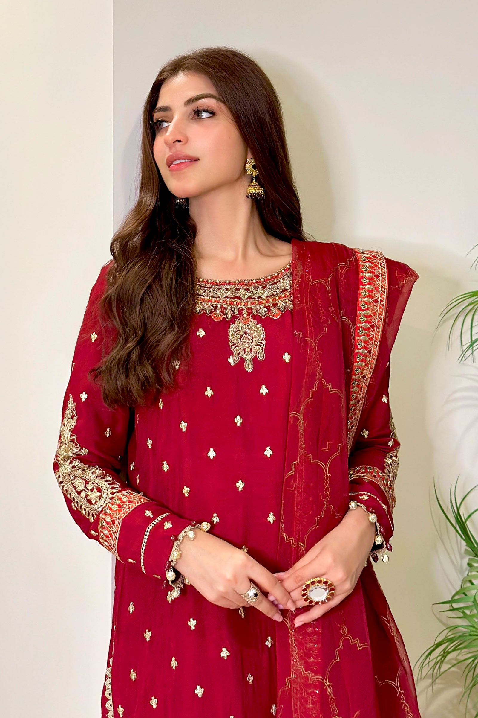 Suit Maroon SF-EA23-18 – Maria.B. Designs (PK)