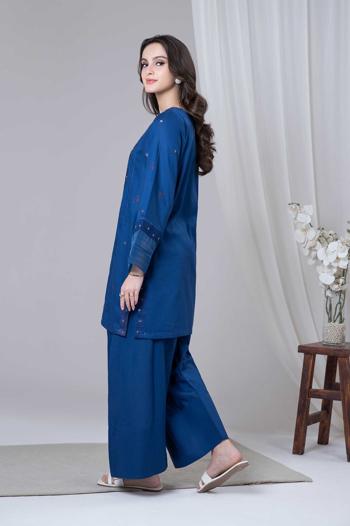 2 Piece Dyed Dobby Suit | MB-EF24-189 – Maria.B. Designs (PK)