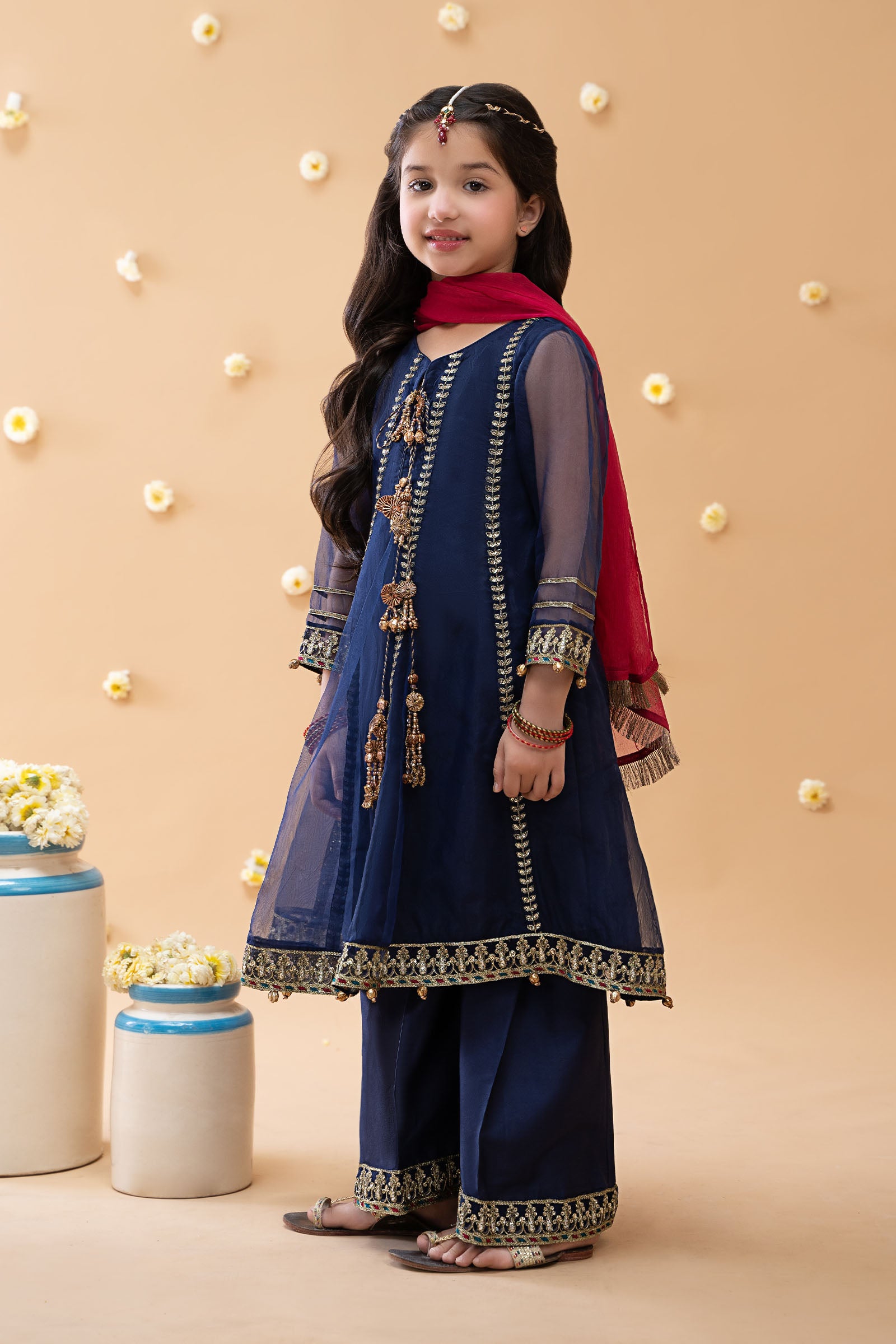 Suit Navy Blue MKS-EA23-18 – Maria.B. Designs (PK)