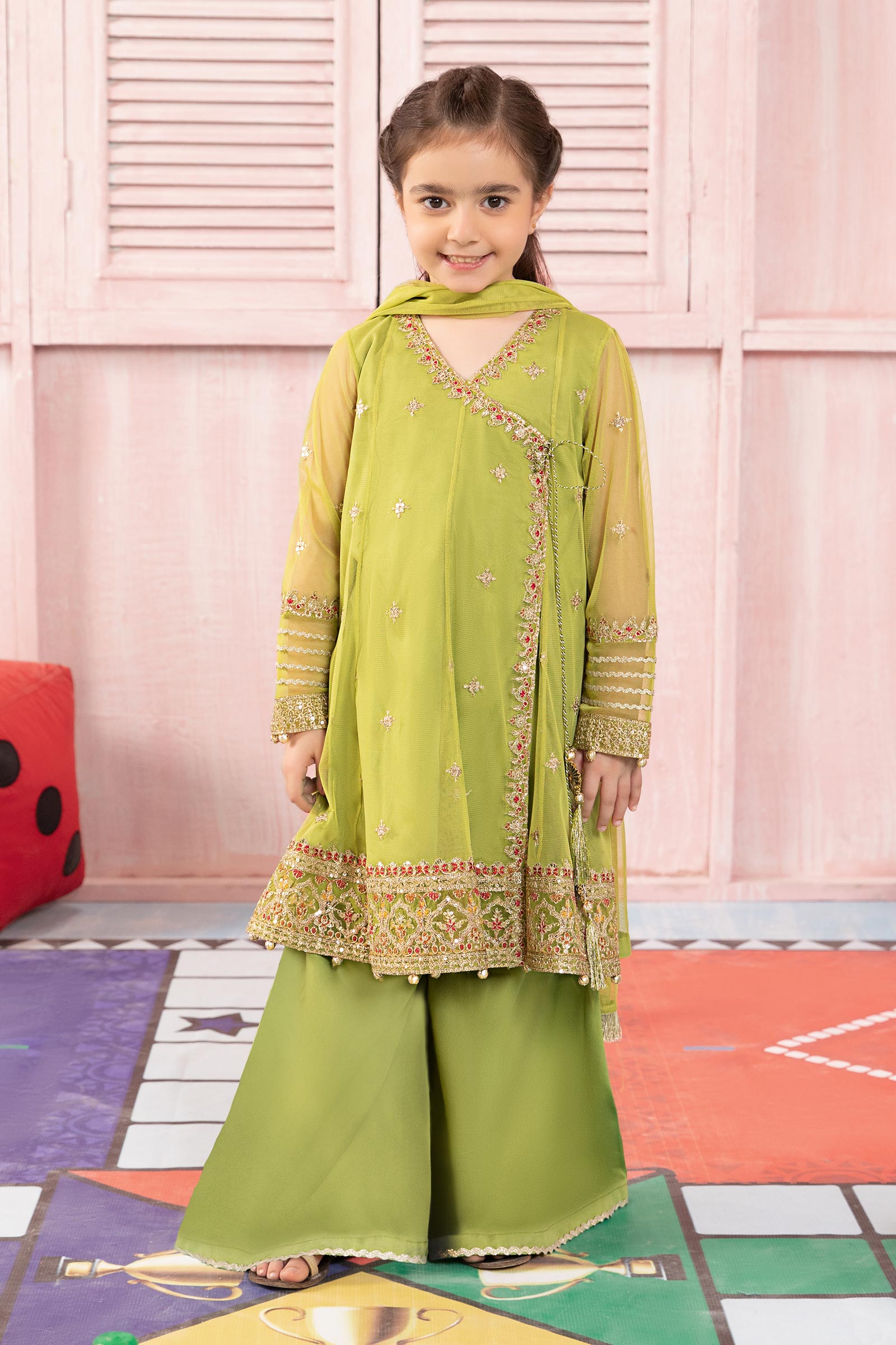3 Piece Embroidered Net Suit – Maria.B. Designs (PK)