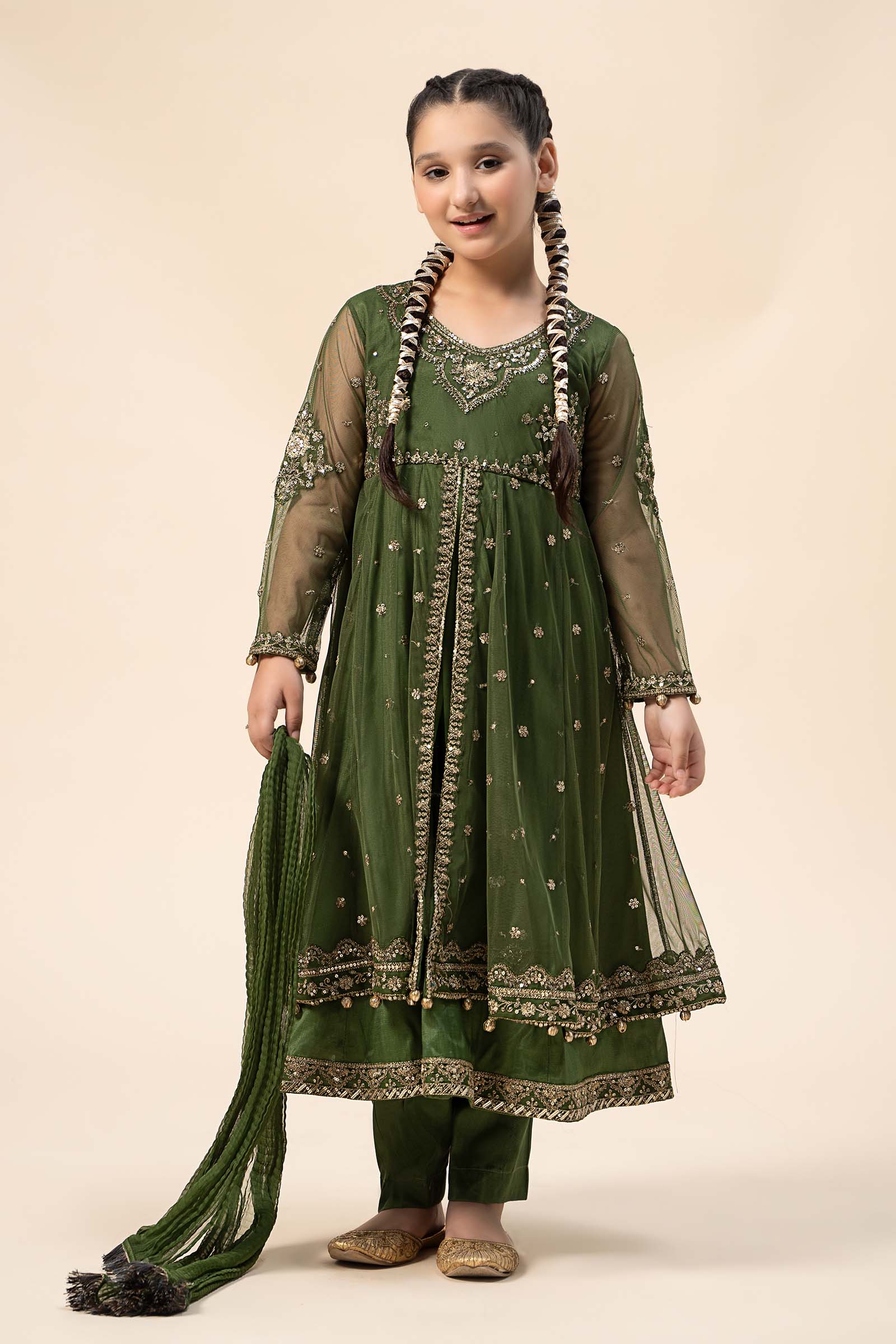 3 Piece Embroidered Net Suit – Maria.B. Designs (PK)