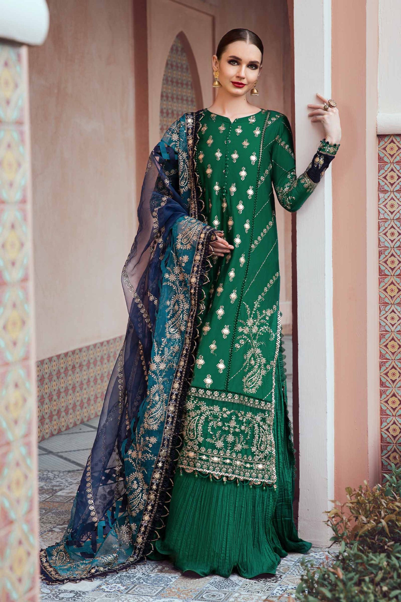 Unstitched Sateen | Emerald Green CST-711 – Maria.B. Designs (PK)