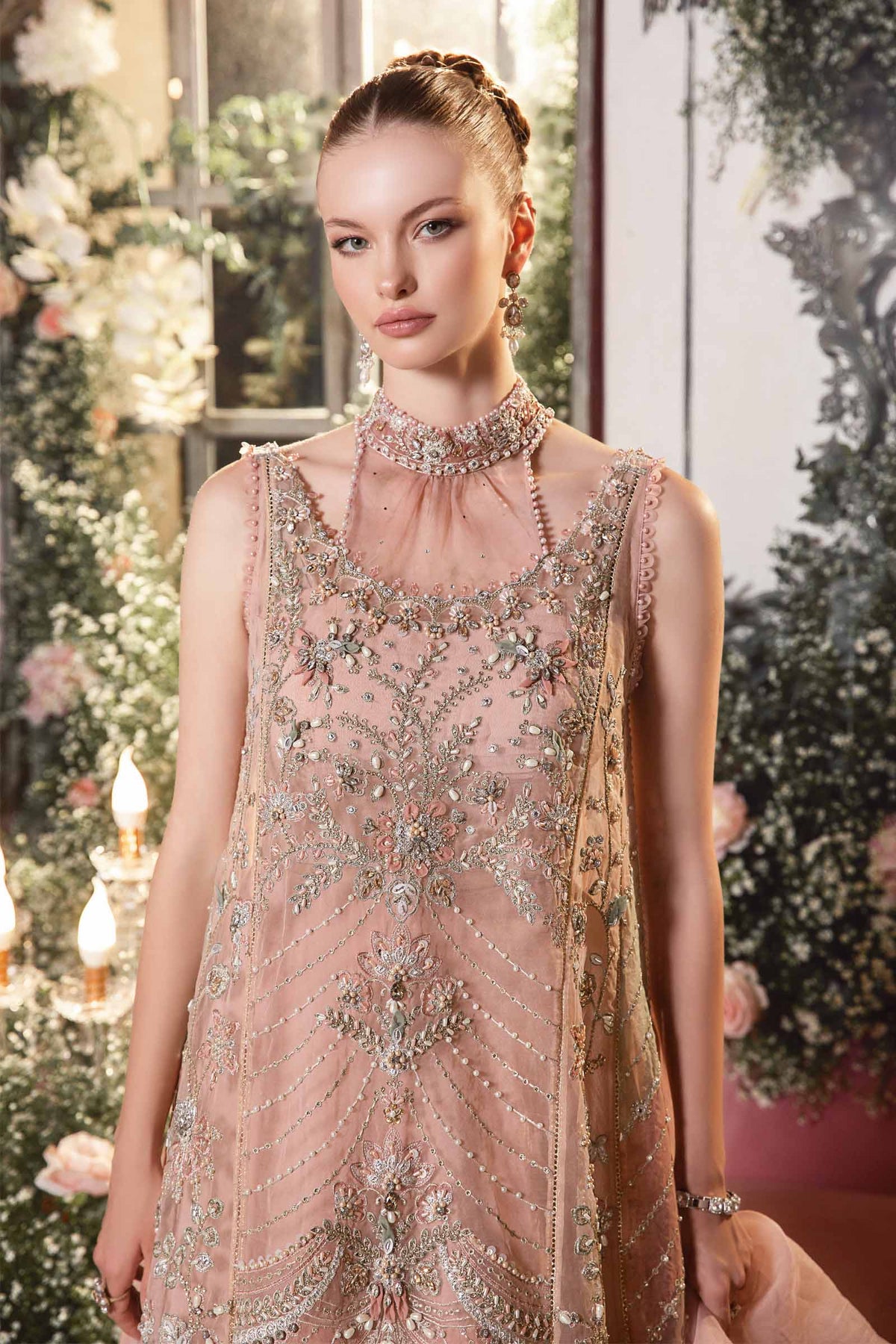 Unstitched Mbroidered | Pastel Pink BD-2706 – Maria.B. Designs (PK)