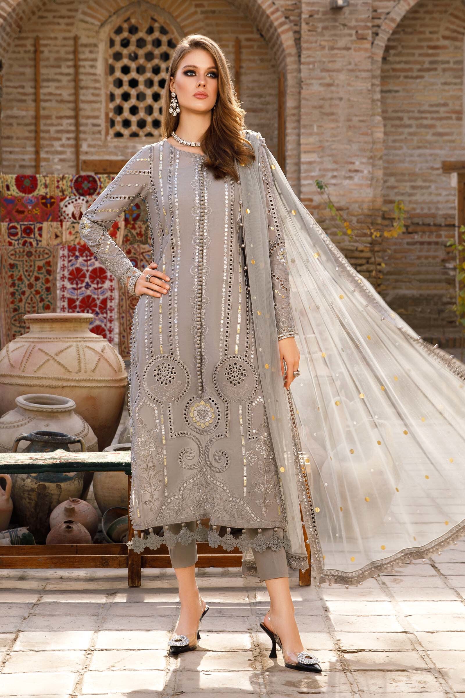 Unstitched Lawn | D-2308-B – Maria.B. Designs (PK)
