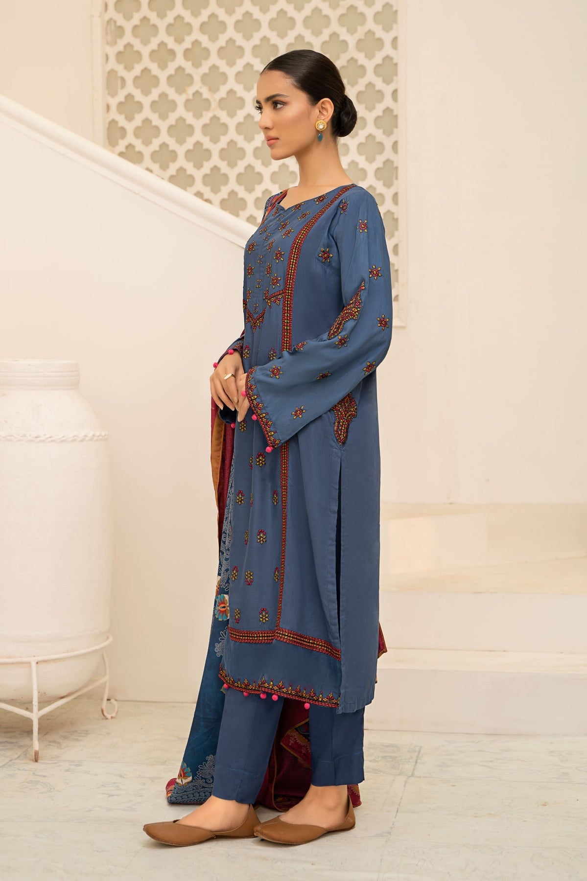 Suit Blue DW-W22-79 is available in Blue Color - Maria.B. – Maria.B ...