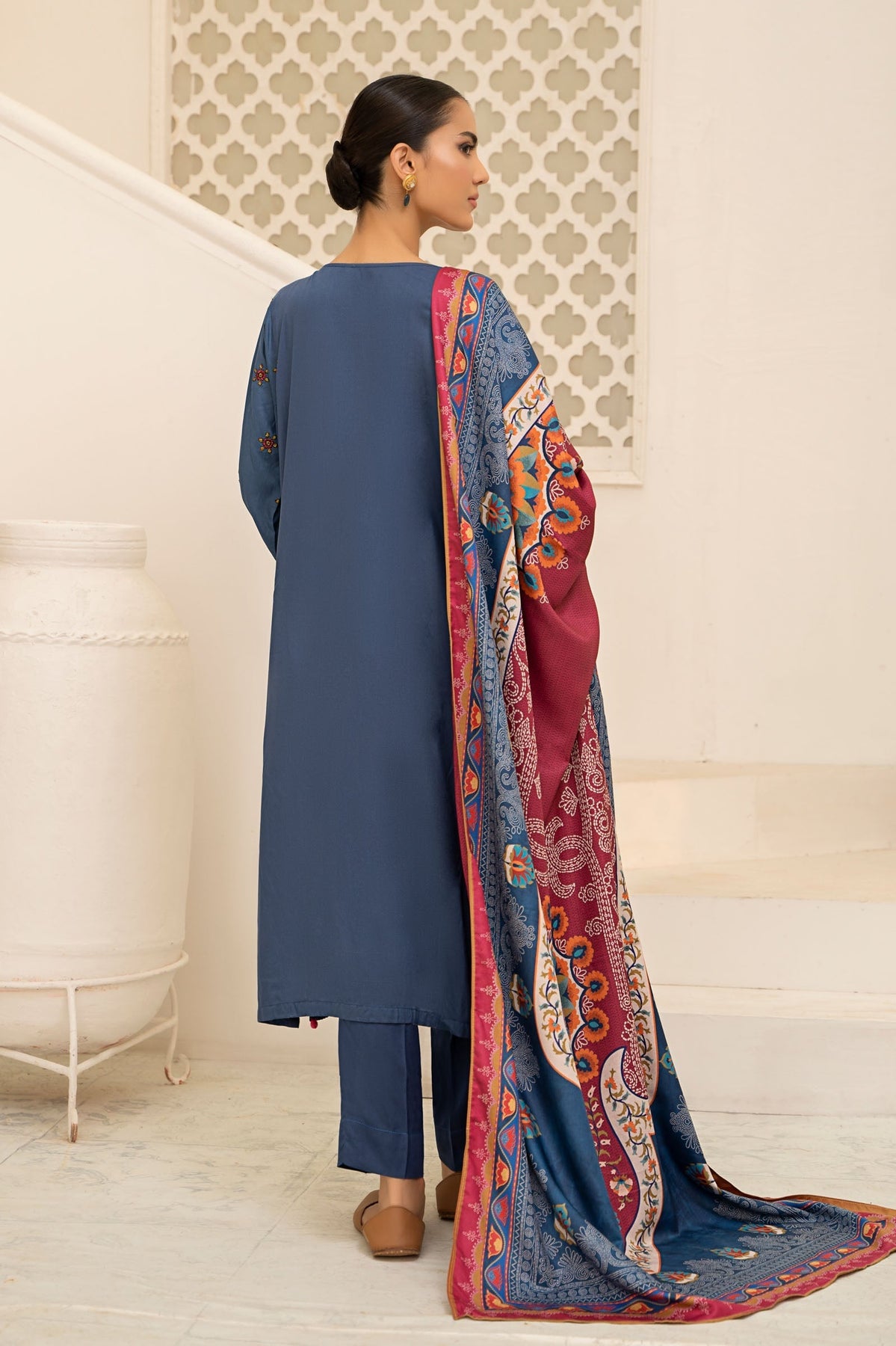 Suit Blue DW-W22-79 is available in Blue Color - Maria.B. – Maria.B ...