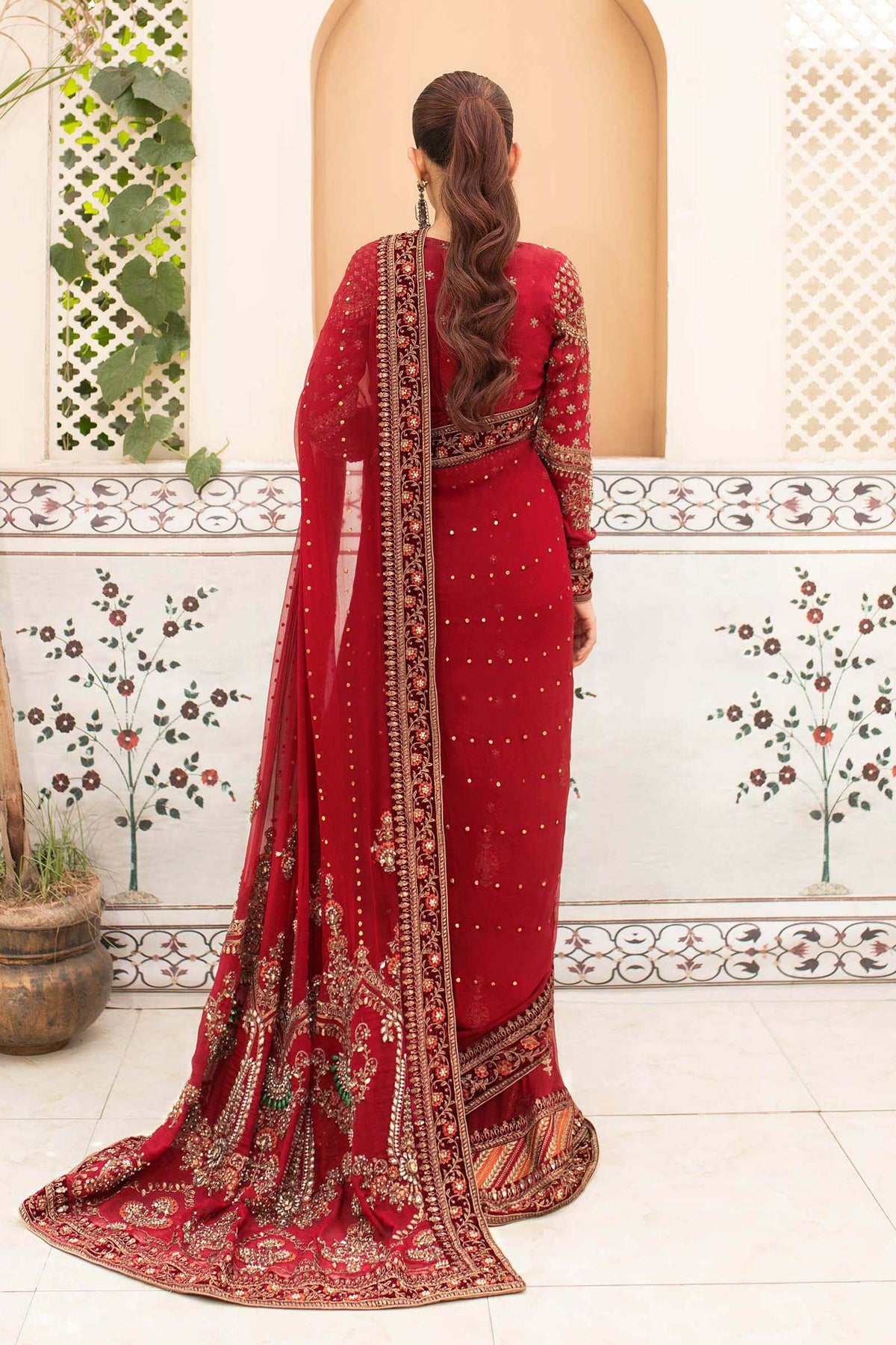 MARIA B. Couture Deep Red MC-910 – Maria.B. Designs (PK)