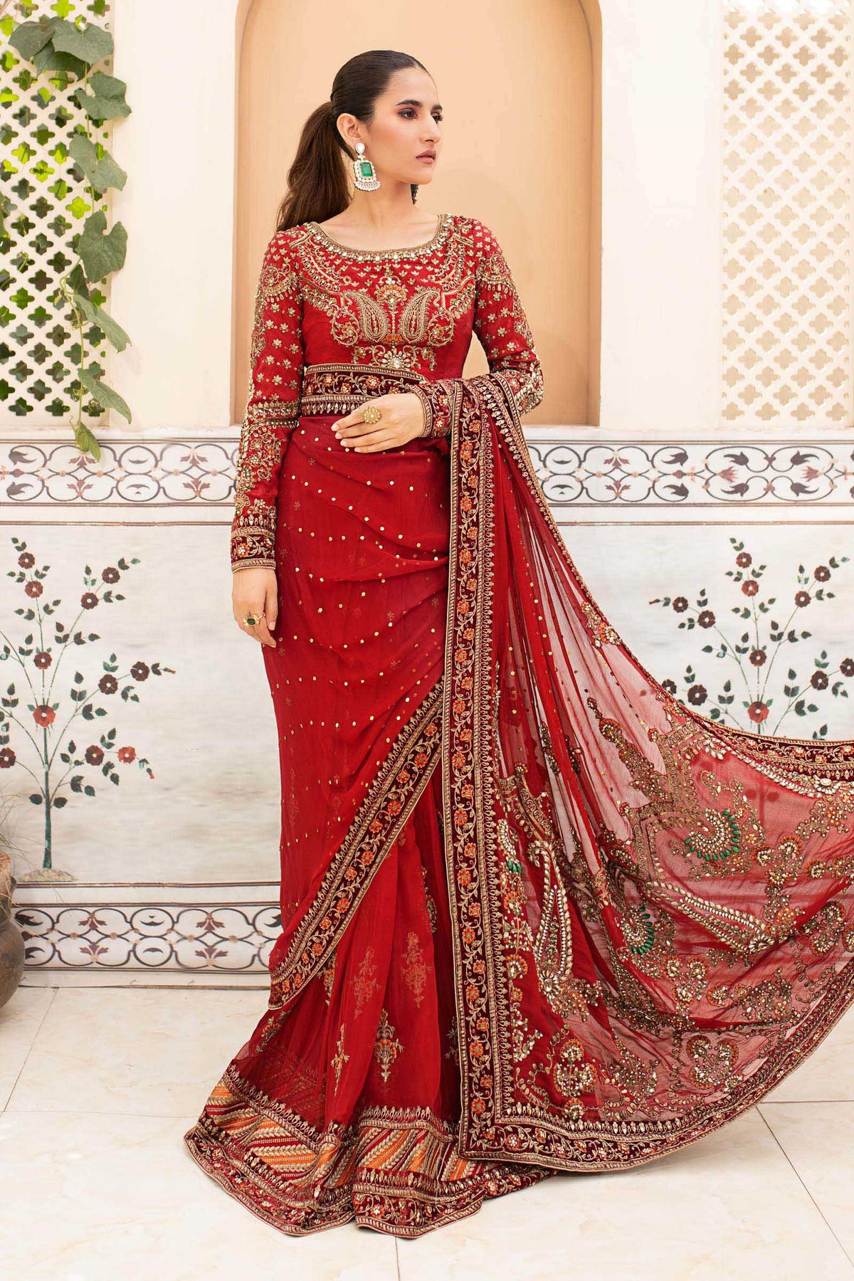MARIA B. Couture Deep Red MC-910 – Maria.B. Designs (PK)