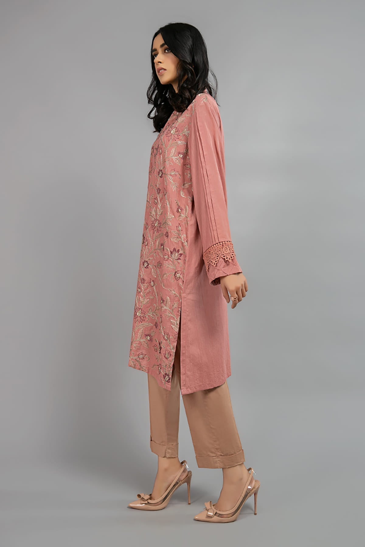 Shirt Tea Pink MG-W20-23 is available in Tea Pink Color - Maria.B ...