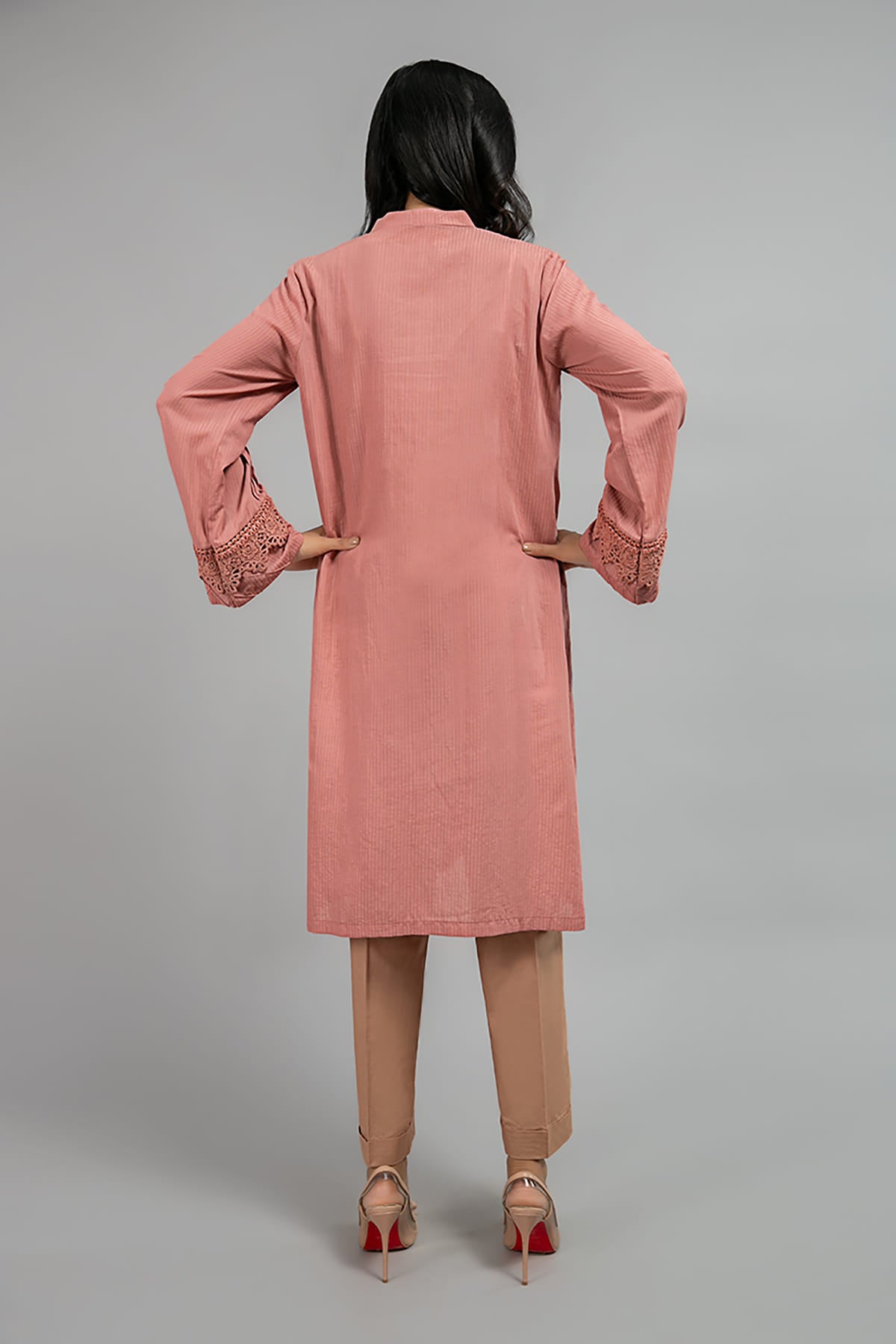 Shirt Tea Pink MG-W20-23 is available in Tea Pink Color - Maria.B ...