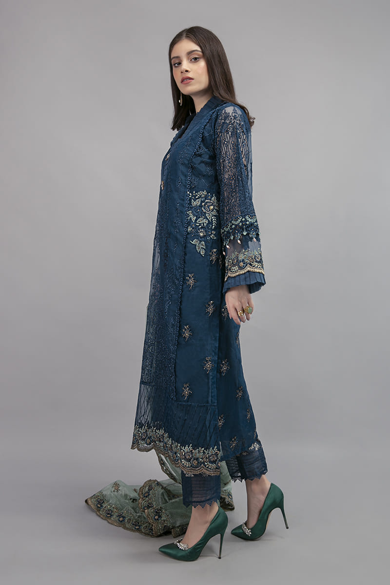 Suit Teal Blue SF-EA20-11 is available in Teal Blue Color - Maria.B ...