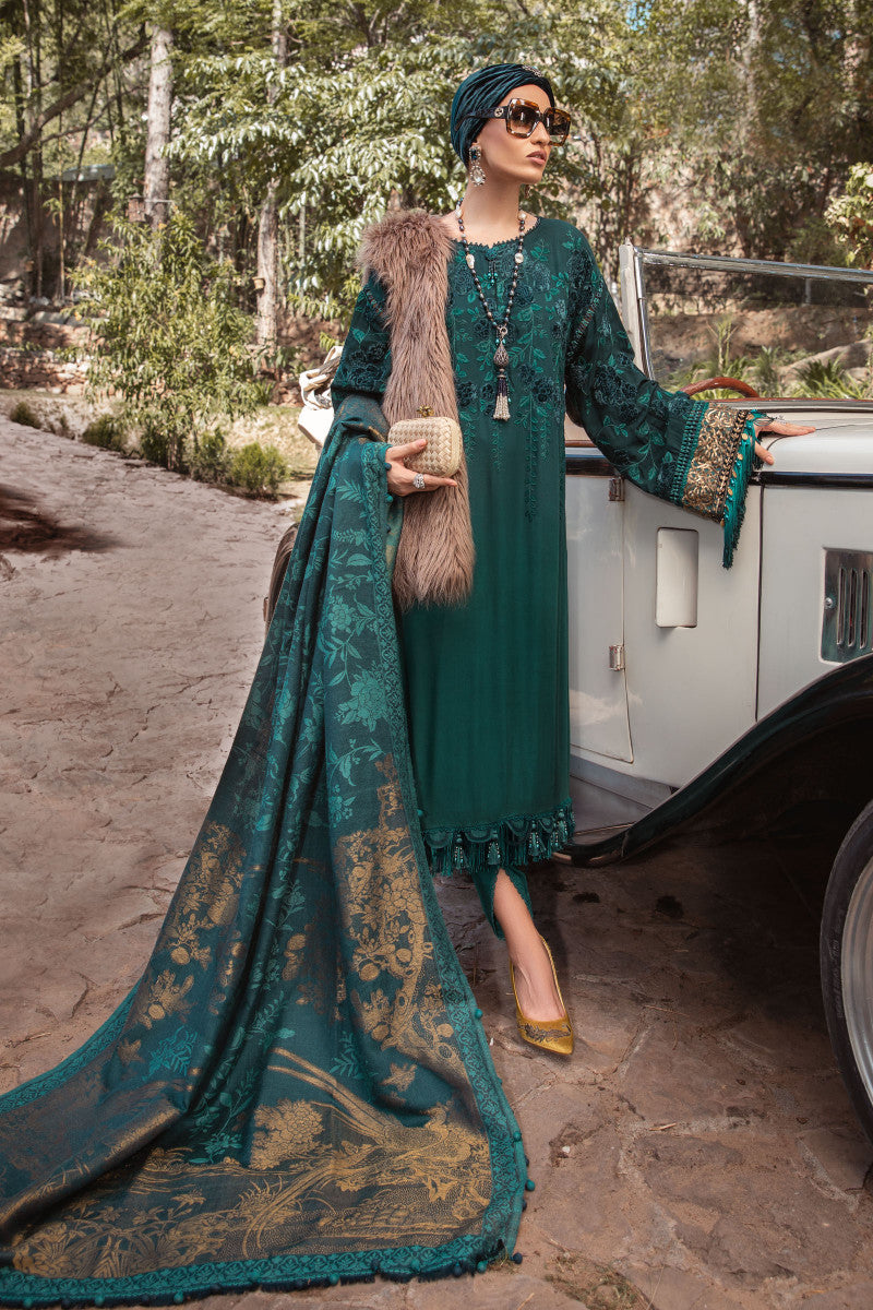 Unstitched Linen DL-1005-Teal – Maria.B. Designs (PK)