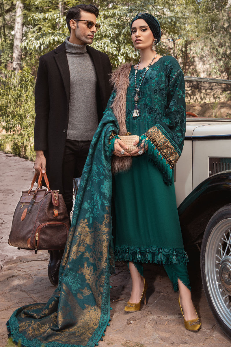 Unstitched Linen DL-1005-Teal – Maria.B. Designs (PK)