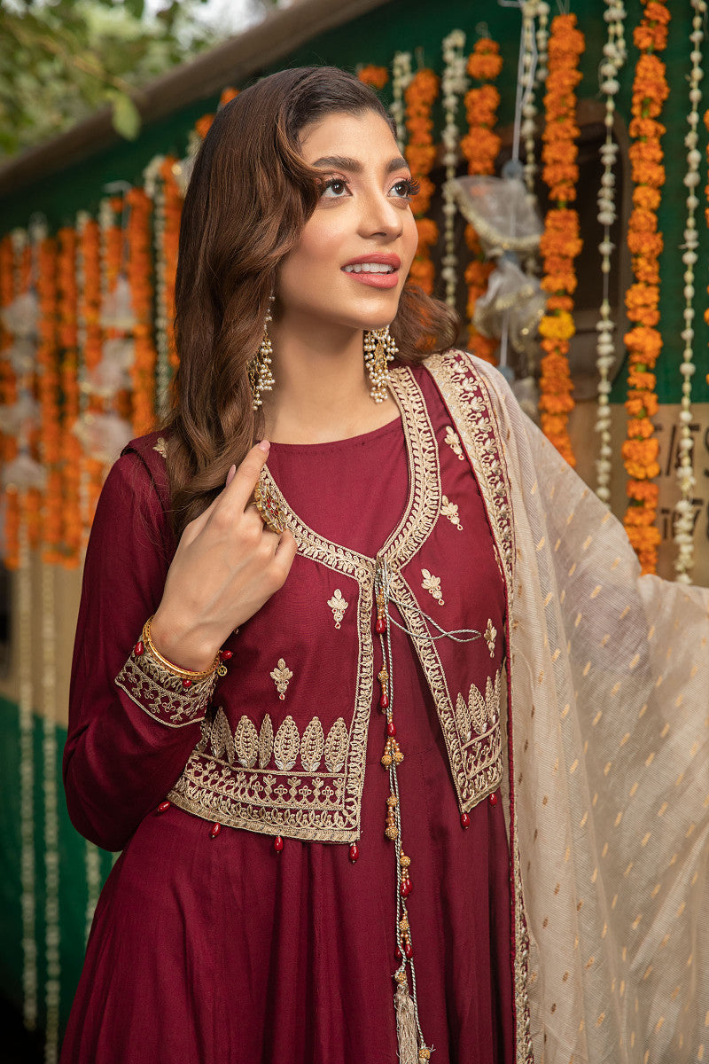 Suit Maroon DW-W22-37 – Maria.B. Designs (PK)