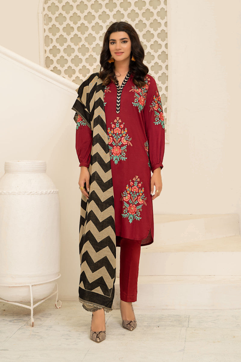 Suit Maroon DW-W22-83 – Maria.B. Designs (PK)