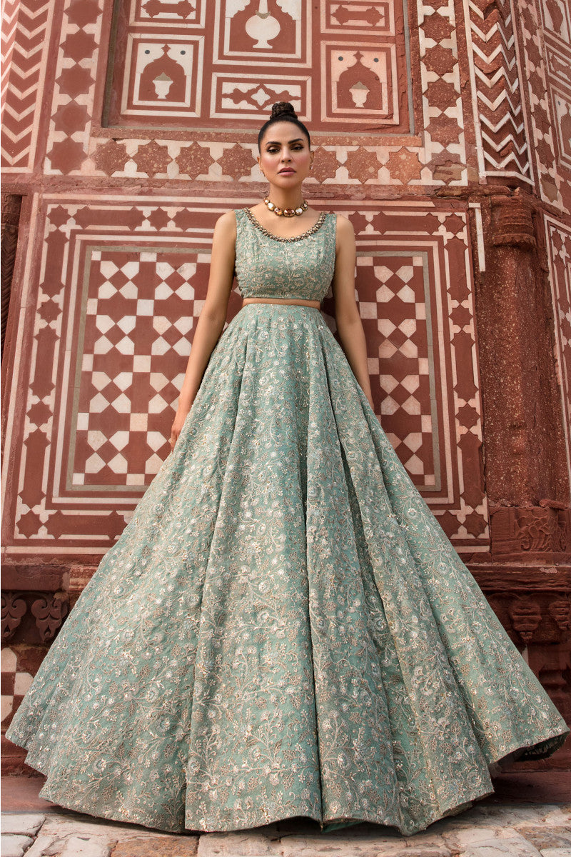 M.Luxe Fabrics LF-308-Ferozi – Maria.B. Designs (PK)