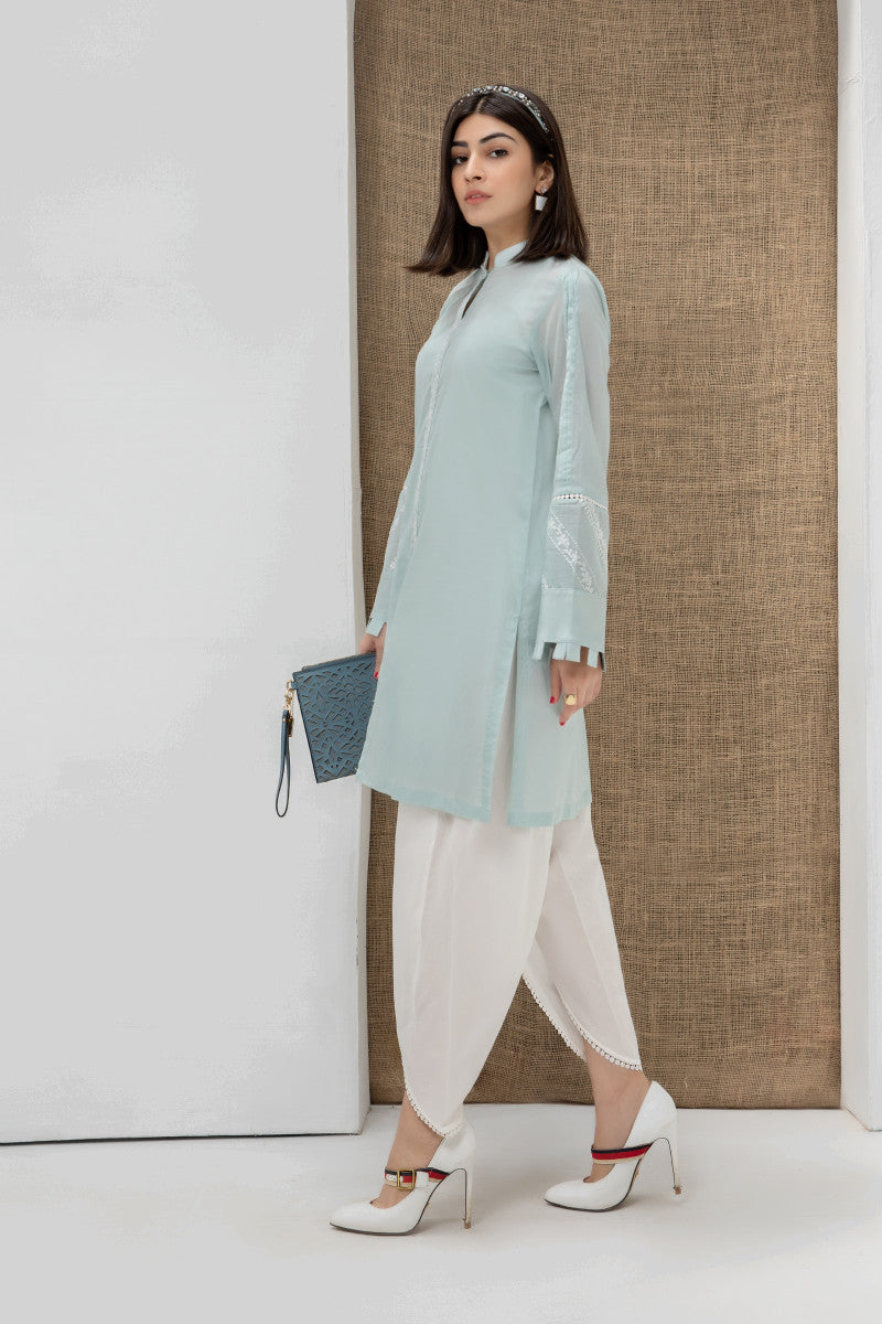 Shirt Ferozi MB-SS21-135 is available in Ferozi Color - Maria.B ...