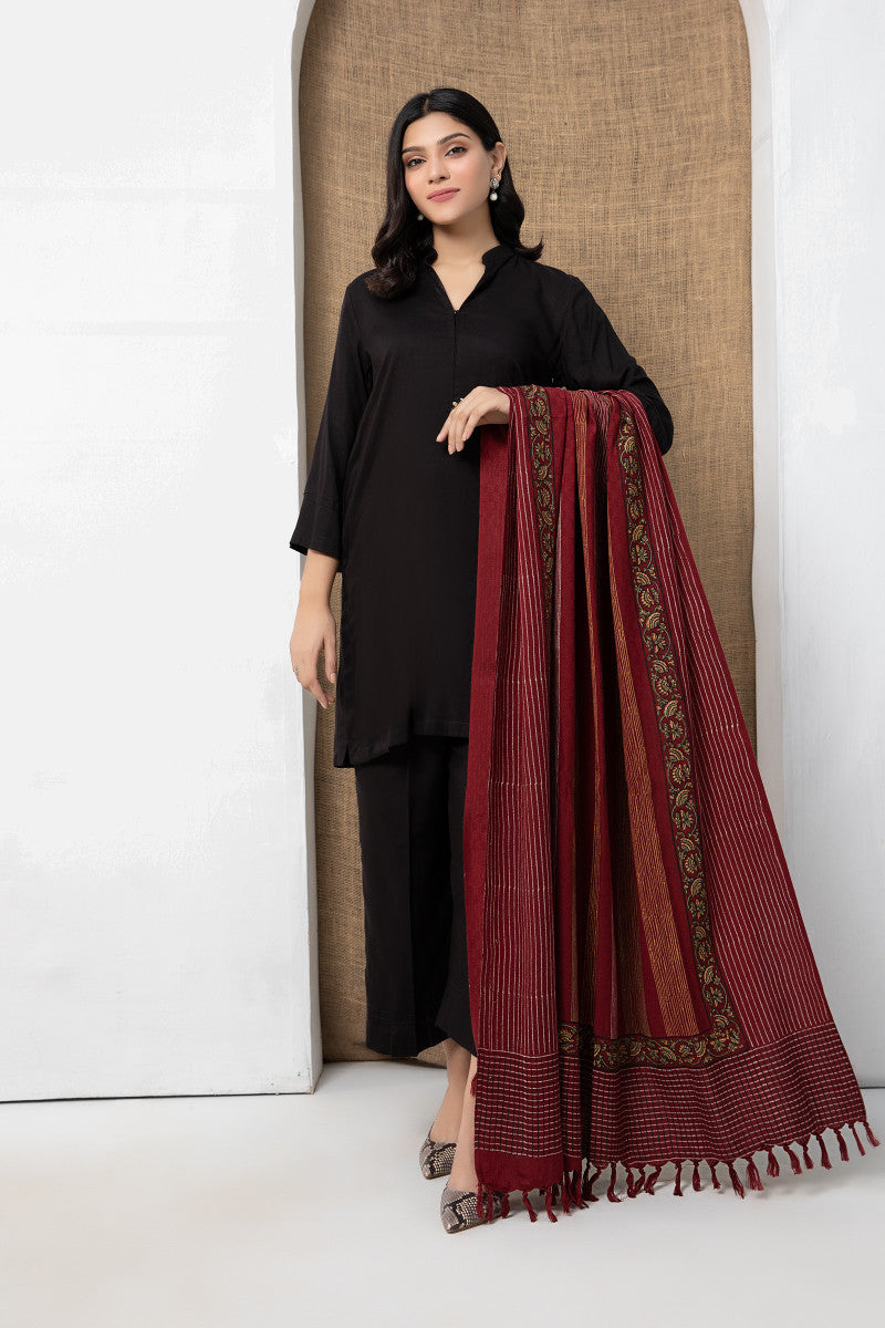 Scarf Maroon MB-W21-157 – Maria.B. Designs (PK)