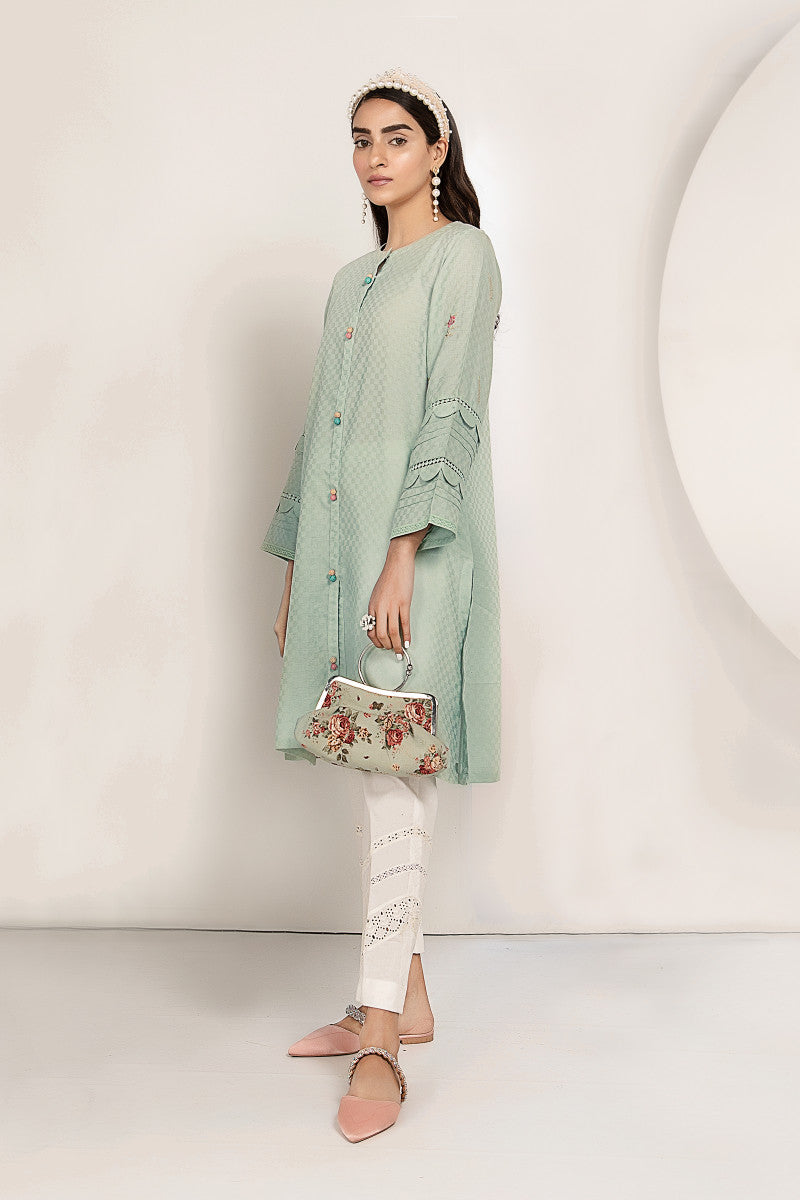 Shirt Mint Green MB-SS21-37 is available in Mlnt Green Color - Maria.B ...